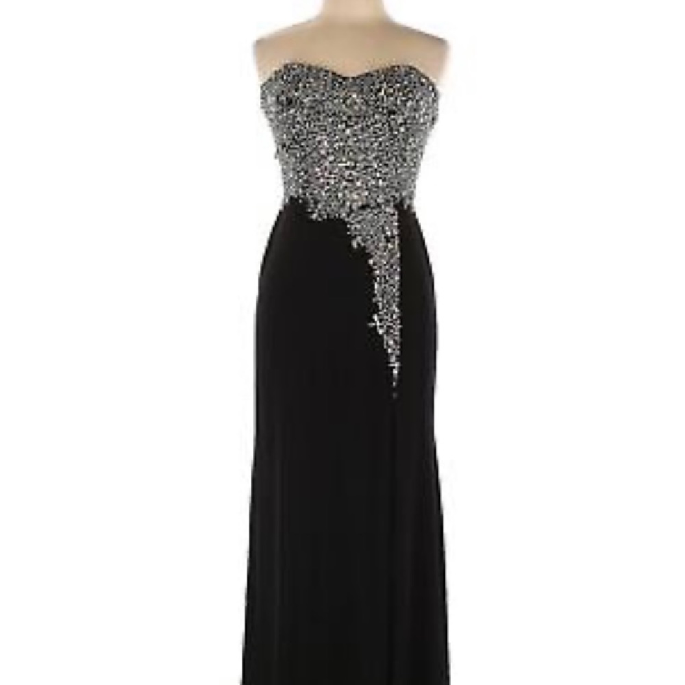 Crystal Doll Strapless Beaded Prom Dress Size 1 - Gem